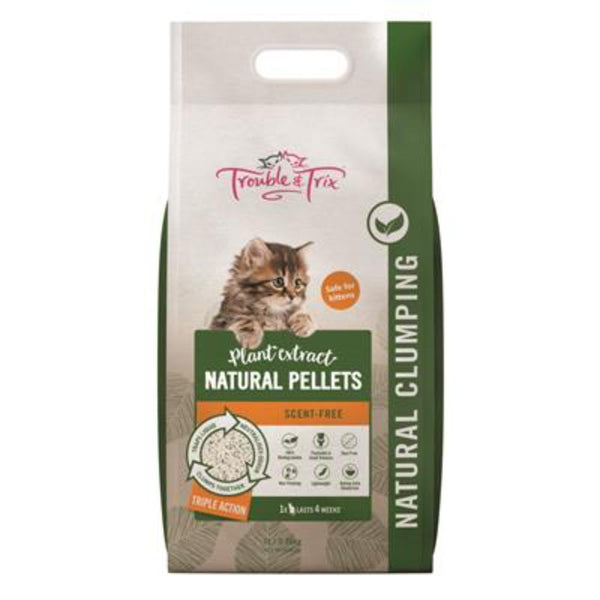 Trouble & Trix Natural Tofu Cat Litter Pellets - Pet & Paddock